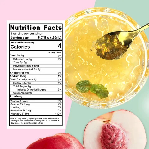 Buy Private Label Diet Food Keto 4 Cal Sweet Jelly Peach Flavored ...