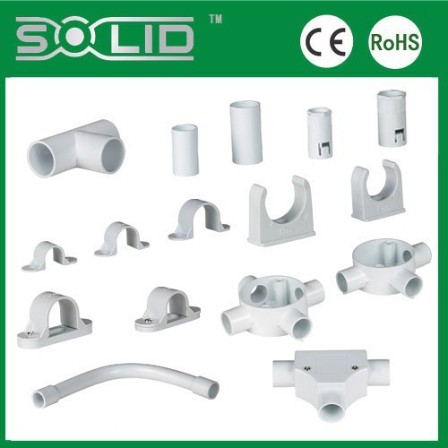Buy Pvc Conduit Fitting Clip Coupler Bush Elbow Junction Box from ...