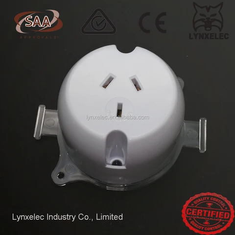 Buy Saa Single Socket Outlet Plug Base Surface Mounting 3pin Plug from ...