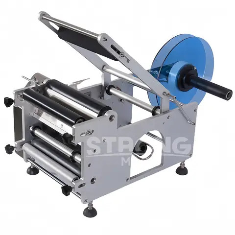 Buy Semi-automatic Glass Jar Labeling Machine Washing Juice Plastic ...
