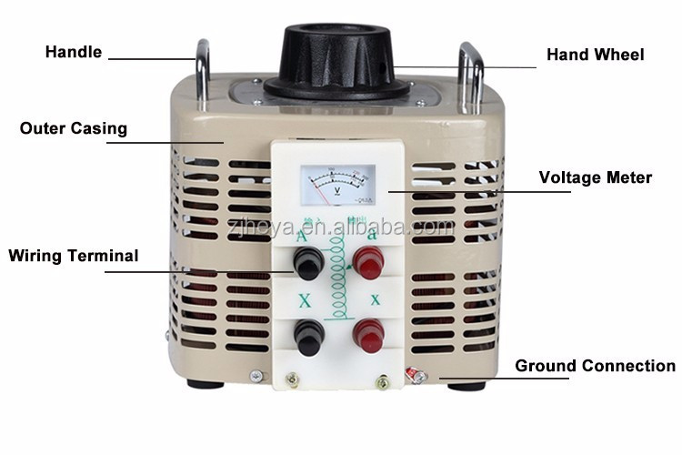 Buy Tdgc2 Meter Display 0~250v Single Phase 2kva Ac Adjustable Power ...