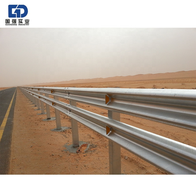 Buy W Beam Road Highway Steel Traffic Barrier from Jiangsu Guoqiang ...