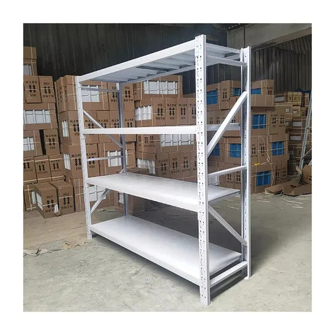 Buy Warehouse 4 Layers Heavy Duty Boltless Shelf Industrial Metal ...
