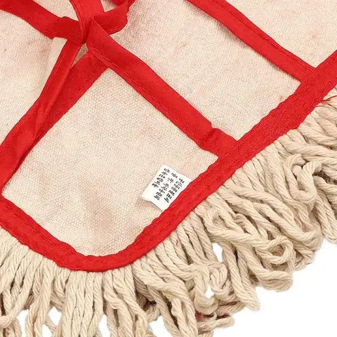 Buy White Cotton Yarn Flat Mop Rectangle Shape Indoor Floor Cleaning ...