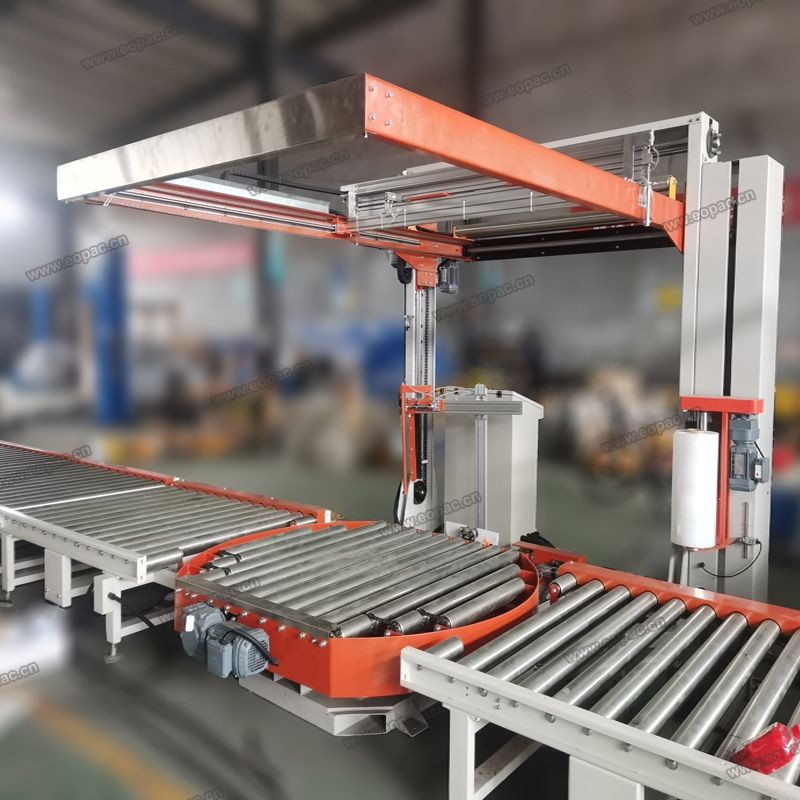 Buy Fully Automatic Pallet Wrapping Machine With Top Sheet Dispenser ...