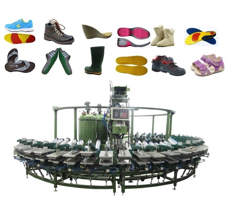 Buy Fully Automatic Pu Shoe Insole Foaming Machine Pu Gel Insole Rotary ...