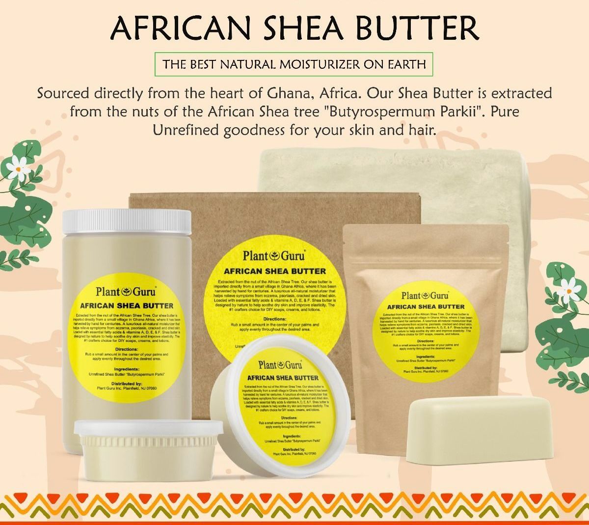 Buy Pure Shea Butter For Ultimate Hydration & Skin Repair from Nuivita ...