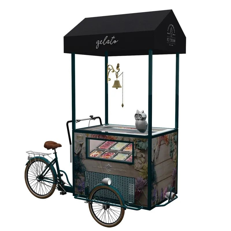 Buy Commercial Outdoor Mobile Retail Gelato Popsicle Ice Cream Cart ...