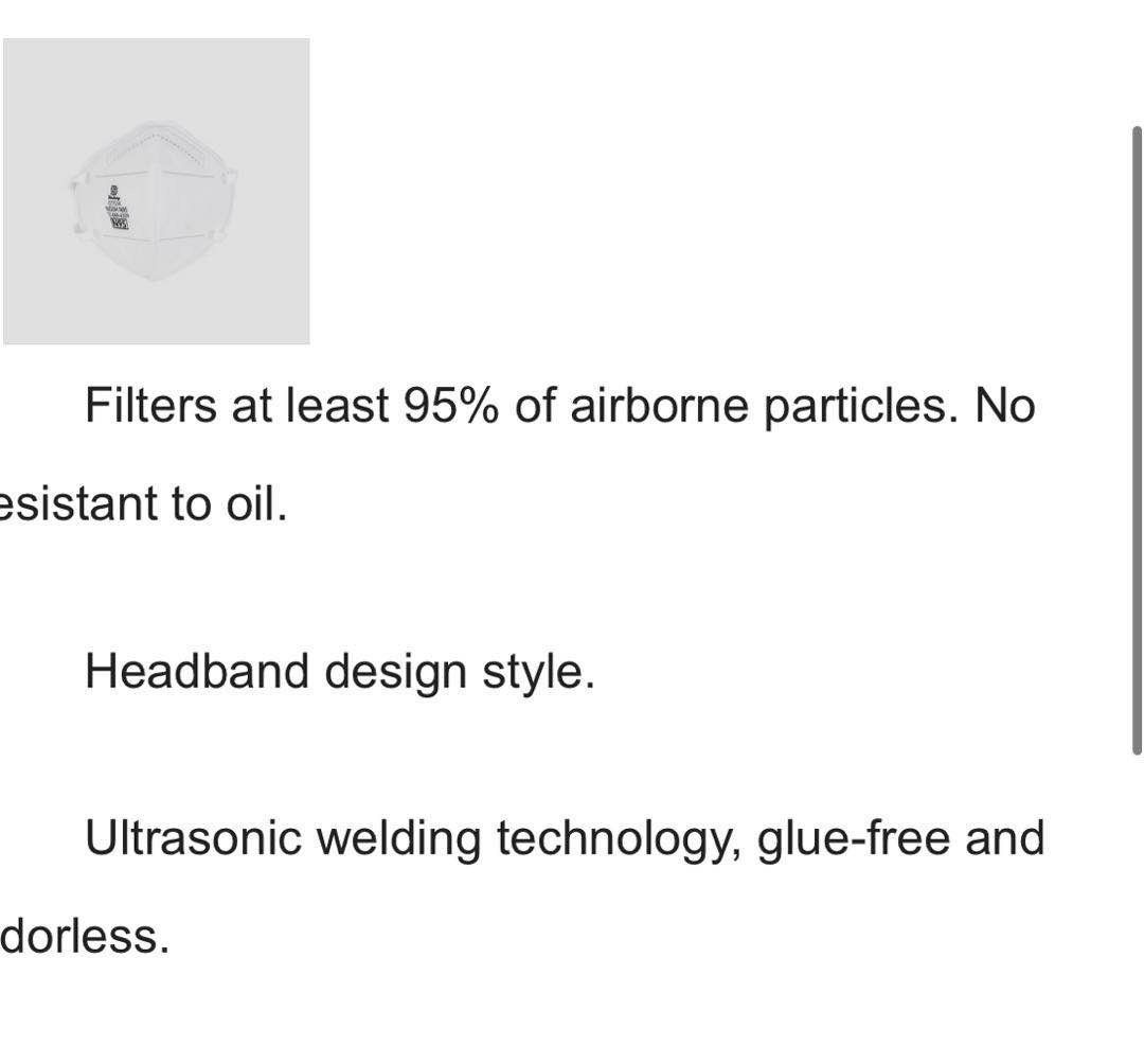 Buy Fda Niosh Approved N95 Disposable Face Mask from Hengtai, China ...