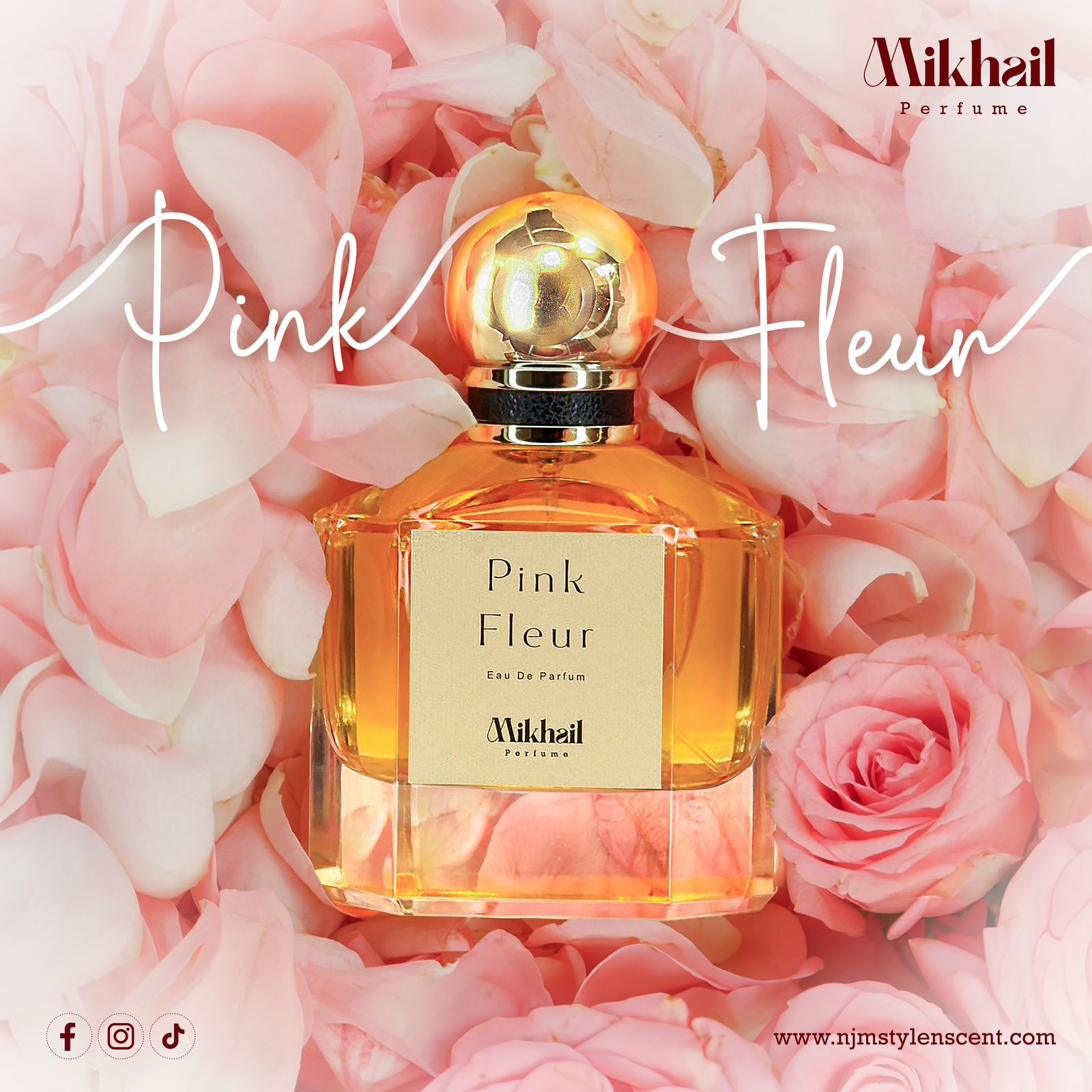 Buy Pink Fleur By Mikhail - 100ml from NJM styleNscent Trading Co LLC ...