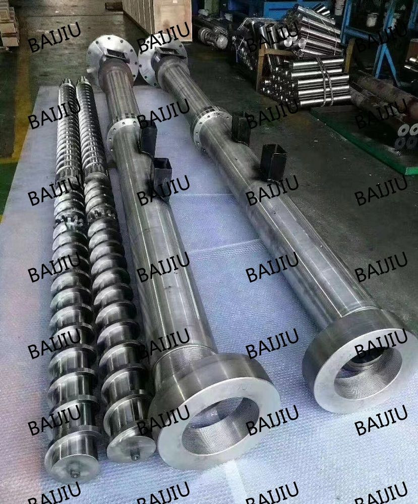 Buy Side Feed Extruder Single Screw Barrel For Hard And Soft Material ...