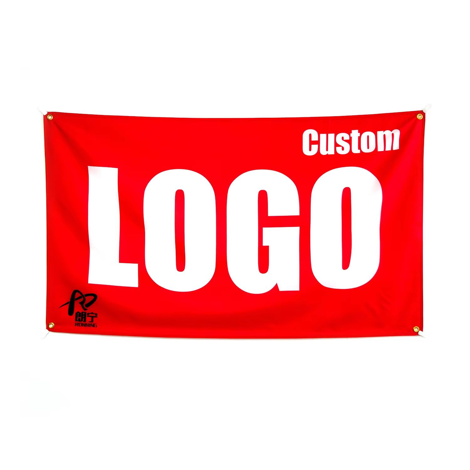 Buy Custom Design 3x5ft Double Sided Flag 100% Polyester With Logo 2 ...
