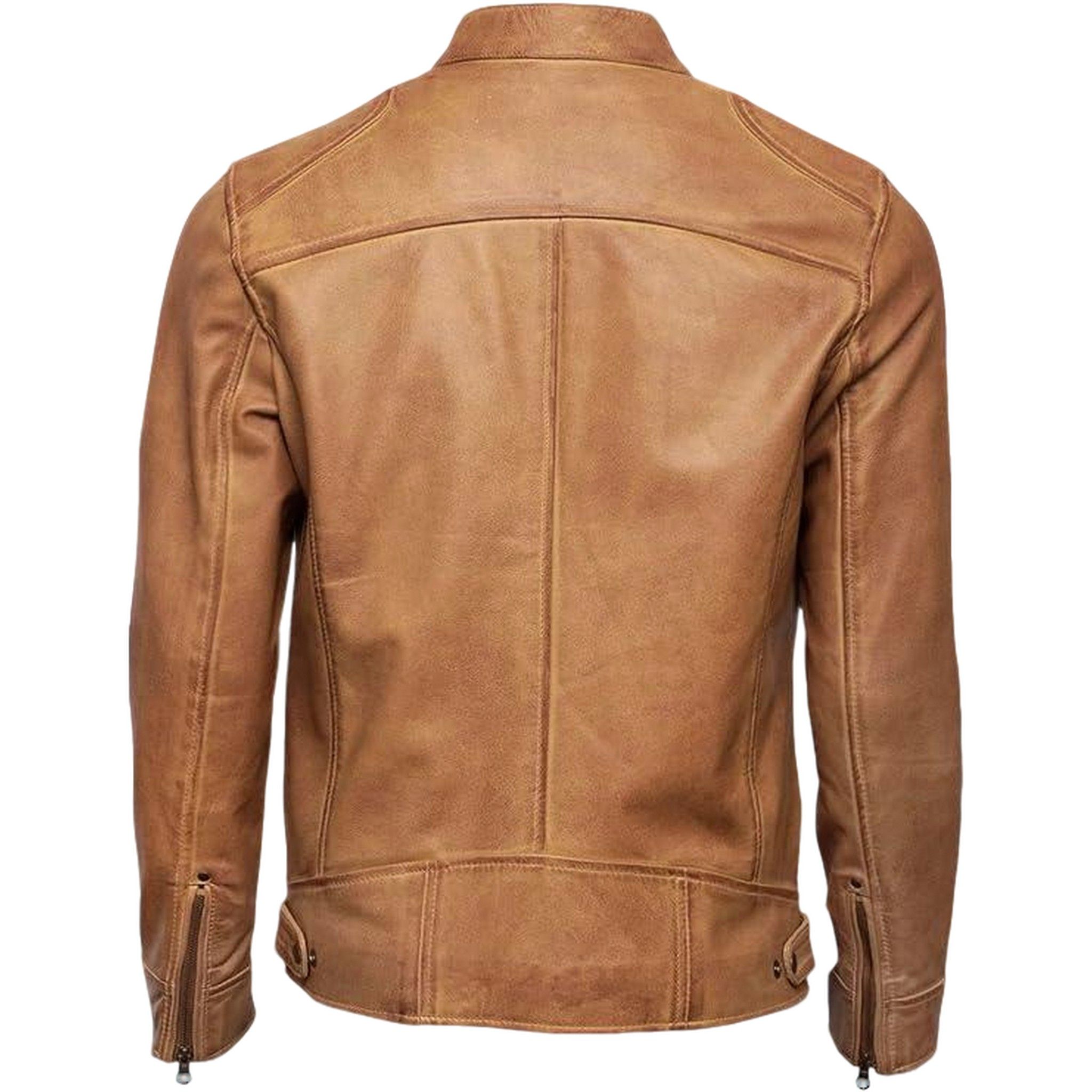 Buy Men's Modern Camel Leather Jacket from MOO-N-BAA, Pakistan ...