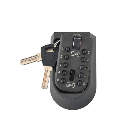Buy 10-digit Push Button Wall Mount Key Storage Box Combination Lock ...