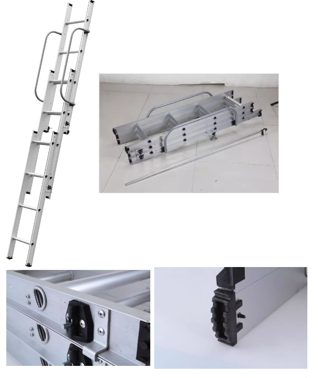 Buy 3*4 12 Steps Aluminum Stretchable Folding Ladders With Handle from ...