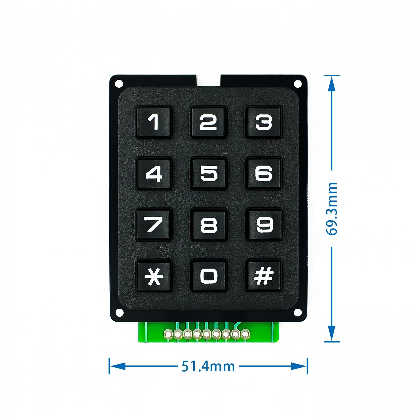 Buy 3*4 4*4 Matrix Switch Keyboard Keypad Array Module Abs Plastic Keys ...