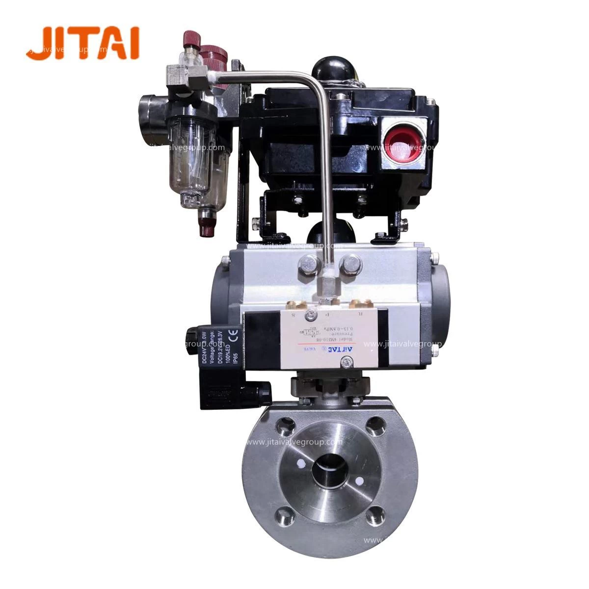 Buy 40mm Ss Pneumatic Wafer Ball Valve With Raised Face Flange from ...