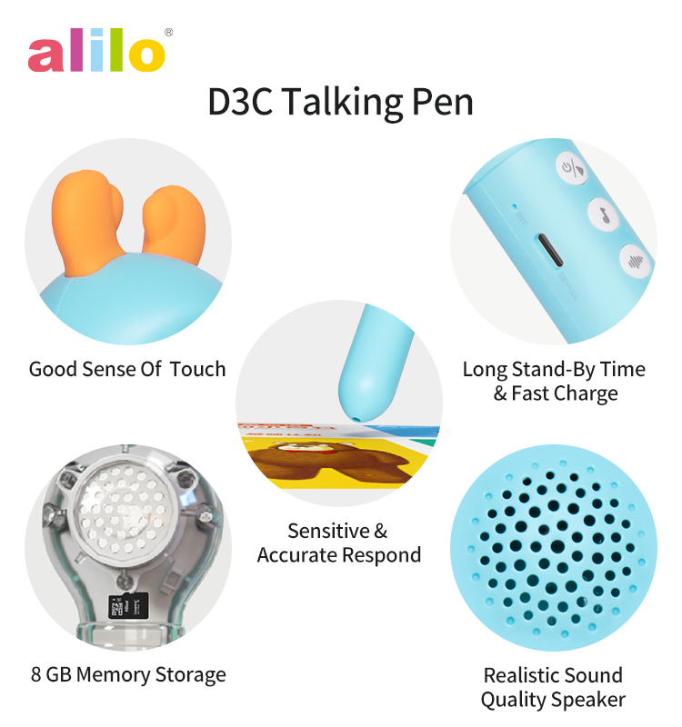 Buy Alilo Nursery Rhyme Audio Sound Books Point Reading Talking Pen ...