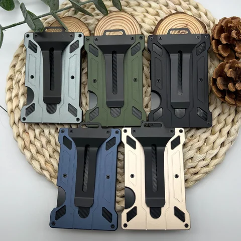 Buy Aluminium Rfid Credit Card Holder Rfid Blocking Id Card Wallet ...