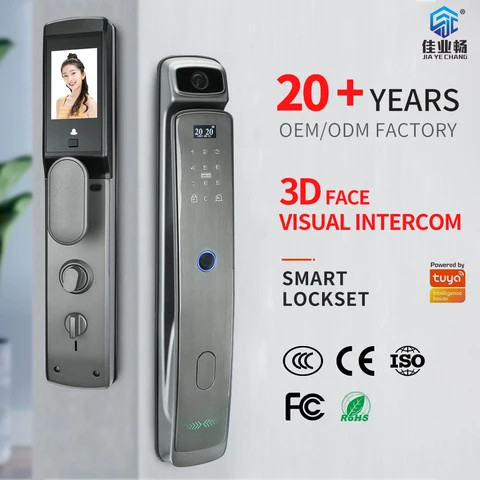 Buy App Wifi Face Recognition Fingerprint Waterproof Smart Door Lock ...