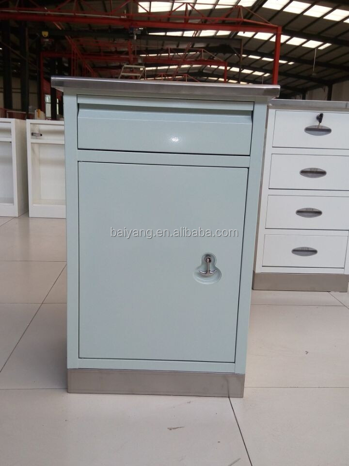 Buy C-87 Stainless Steel Surface And Base Bedside Cabinet Steel Locker ...