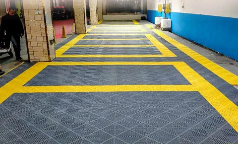 Buy Car Wash Room Plastic Grid Board Floor Mat Grid Floor Multi ...