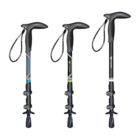 Buy Carbon Fiber Foldable Trekking Pole Nordic Walking Stick-telescopic ...
