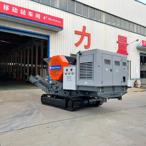 Buy China 500*750 Jaw Crusher Machine 50tph-80tph Diesel Tracked Crawer ...