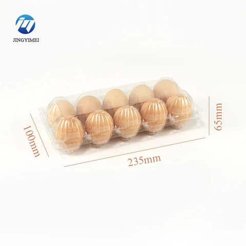 Buy Clear Plastic Cartons For 10 Holes Plastic Egg Cartons Egg Box ...