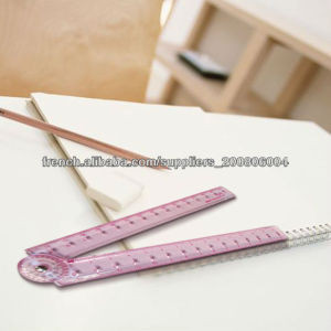 Buy Clear Plastic Rulers 180 Degree Protractor Ruler 30cm from Shenzhen ...