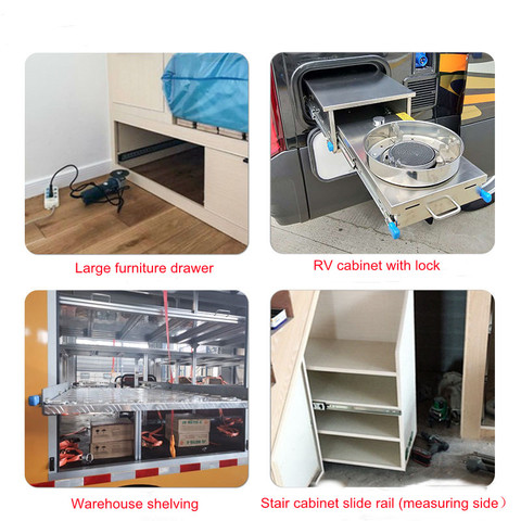 Buy Cold Rolled Steel Ball Bearing Drawer Slide Rail 1500mm Length ...