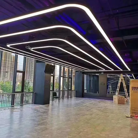 Buy Commercial Led Linear Pendant Office Lighting Hanging Lamp Linkable ...