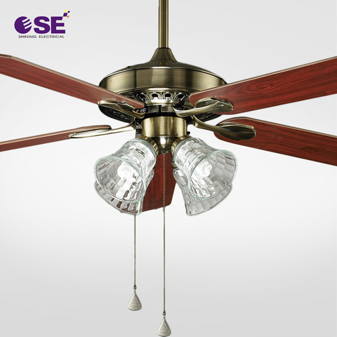 Buy Contemporary Fans 52 Inch Wood Led Decorative Ceiling Fan With ...