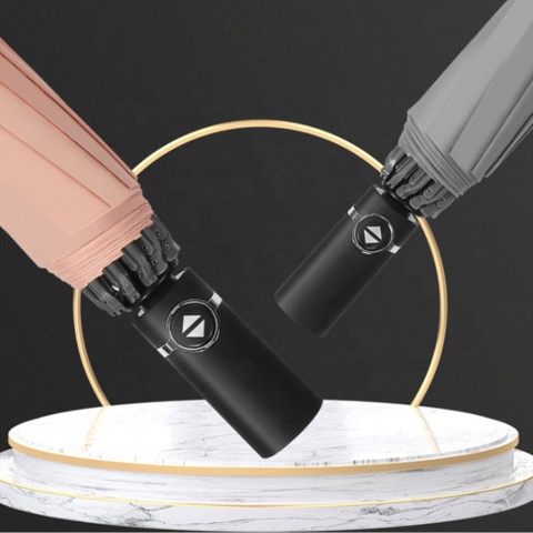 Buy Custom Fold Inverted Reverse Umbrella High-tech Titanium Silver ...