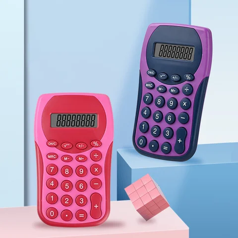 Buy Cute 8-digit Mini Calculator High-quality Abs Perfect For School ...