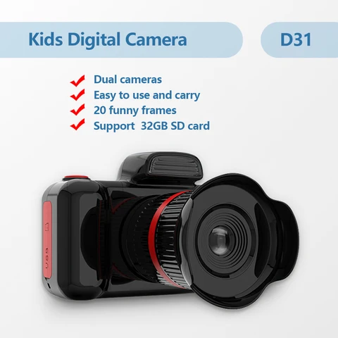 Buy D31 New Model Digital Camera 360 Rotate Lens 26mpx Mp3 Video Child ...