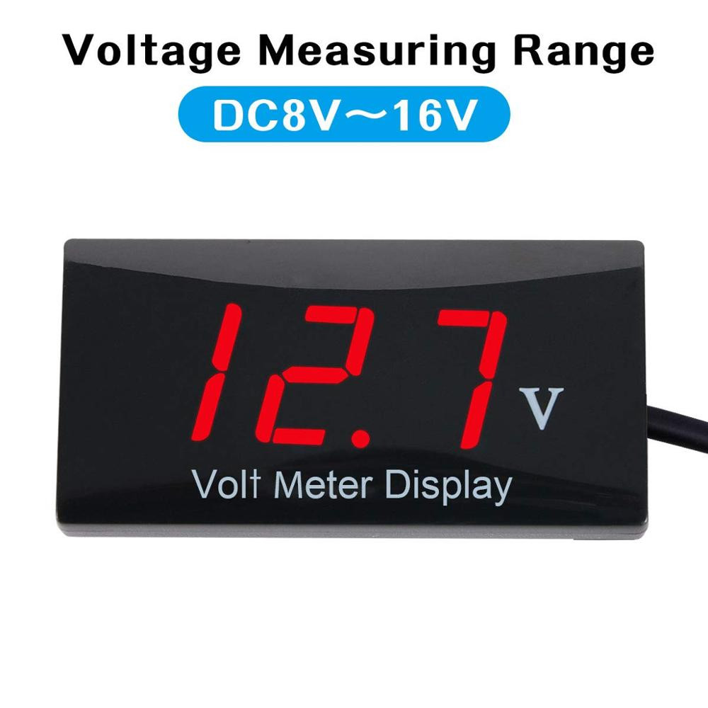 Buy E-scooter Bike Motorcycle Voltmeter Gauge Led Digital Display ...