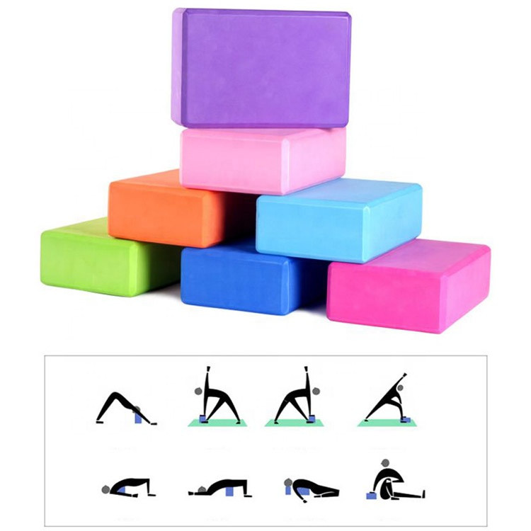 Buy Eva Gym Blocks Foam Brick Training Exercise Fitness Set Tool Yoga ...