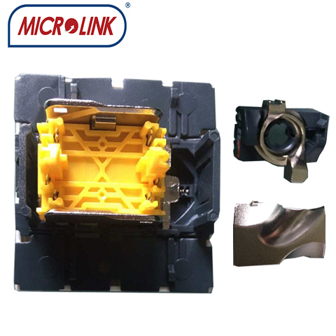 Buy French Single Port Ethernet Faceplate Outlet Toolless Stp Cat6a ...