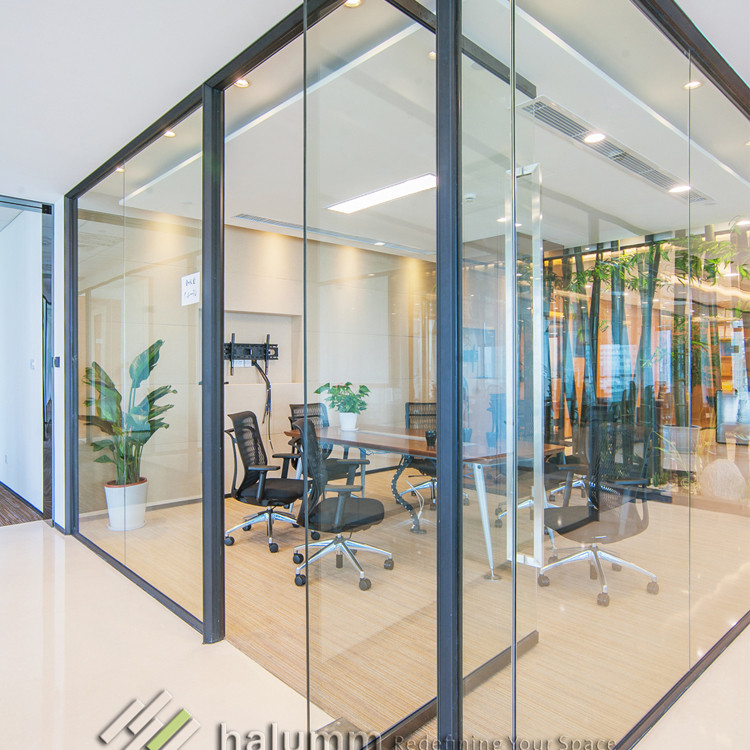 Buy Glass Partition Wall System Demountable Partitions Temporary Partition Walls from Halumm ...