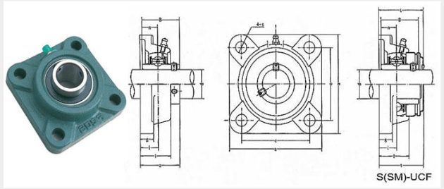 Buy Haxb Pillow Block Bearing Housing F210 Uc210 Ball Bearings In ...