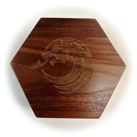 Buy Hexagon Custom Dice Box Wooden Dice Packaging Box Wood Dice Storage ...