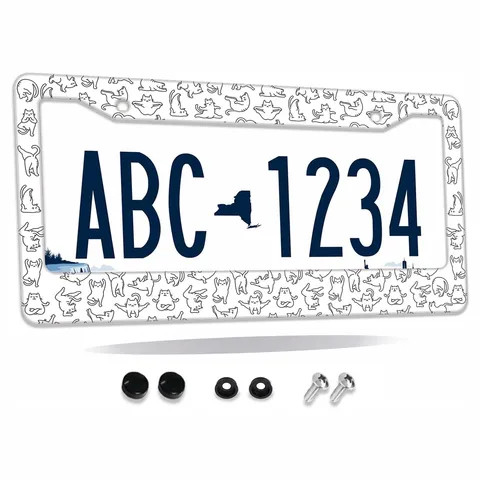 Buy Hibiscus Flower License Plate Frame Tropical Aloha Mahalo Metal ...