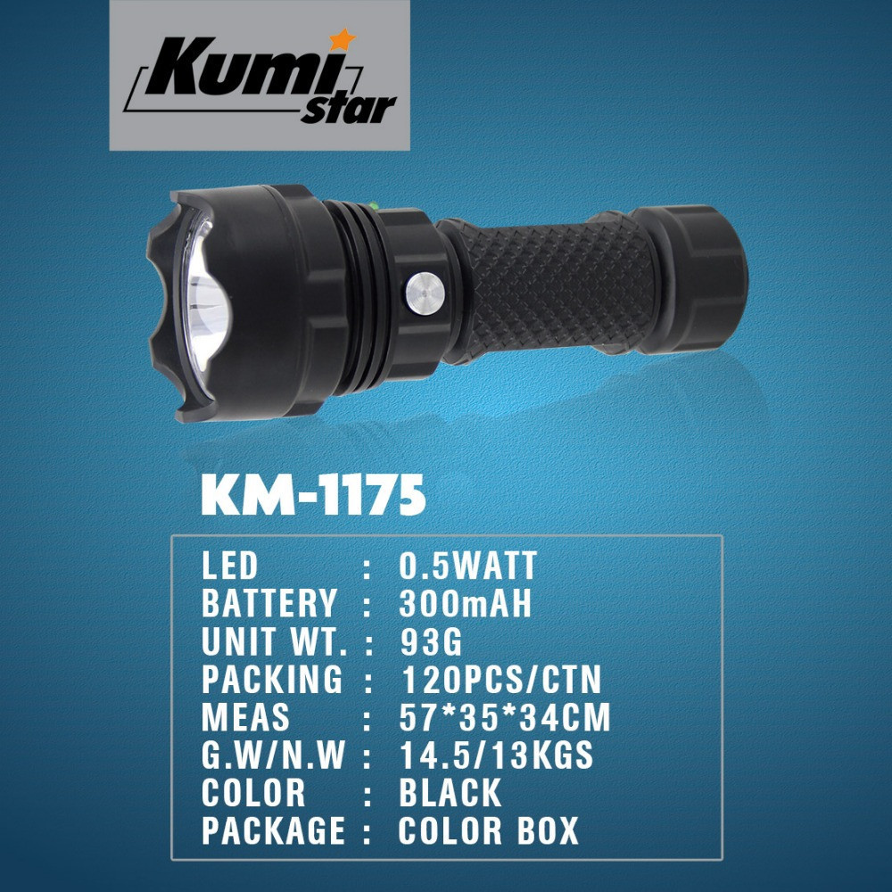 Buy Km-1175 0.5w Energy Conservation Charger Torchlight Led Torch Light ...