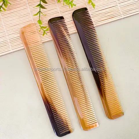 Buy Natural Buffalo Ox Horn Comb - Anti-static Handmade Pocket Comb ...