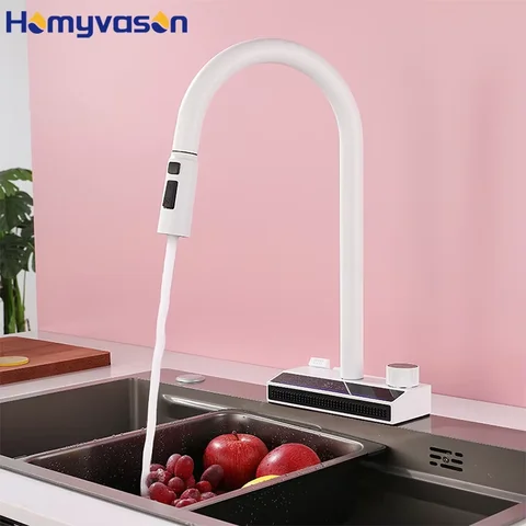 Buy New Style Modern Stretching Waterfall Smart Digital Display Brass ...