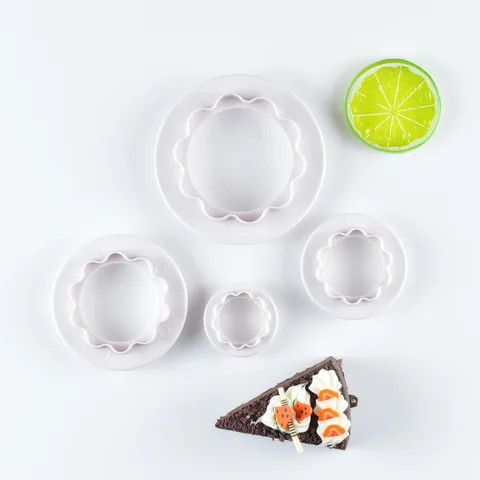 Buy Pack Of 4 Biscuit Mold Skirting Shaped Cake Decorating Tools Diy ...