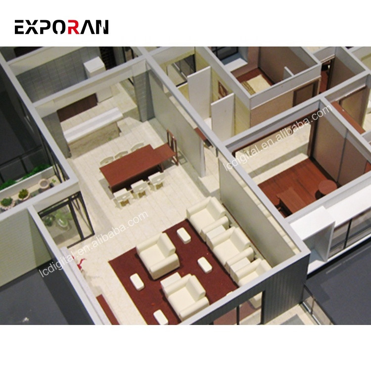 Buy Real Estate Model House Layout Model House Building Model from ...