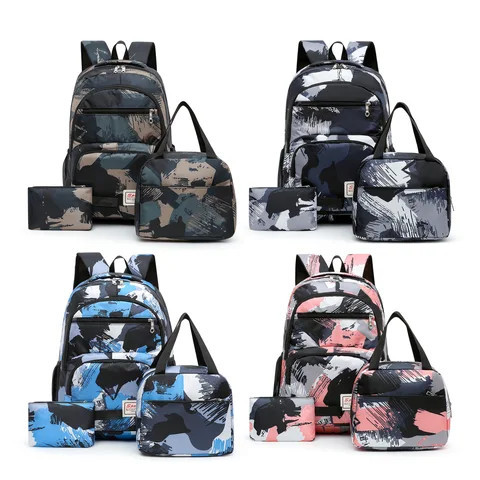 Buy School Bag Lunch Bag Pencil Case 3 In 1 Sets Full Over Printing ...