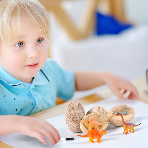 Buy Science Education Kits 12 Pcs Dino Eggs Dig Discovery Dinosaur ...